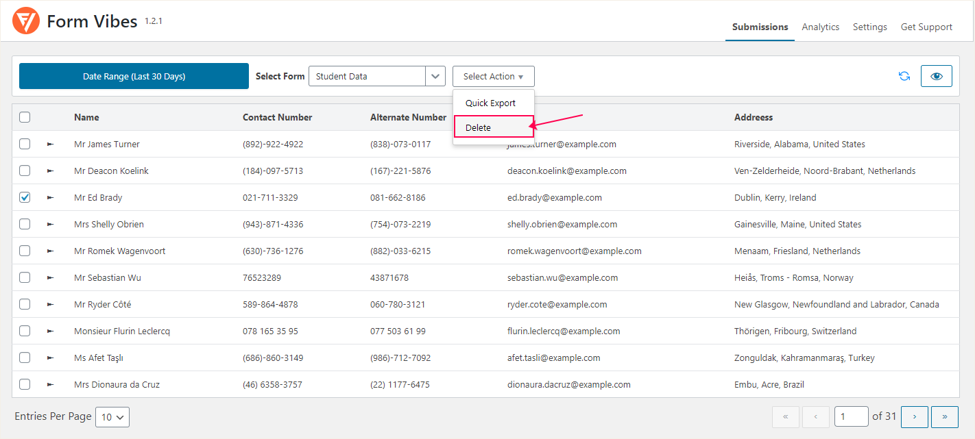How To Save Contact Form 7 Submissions in Database(2 Steps) - Form Vibes